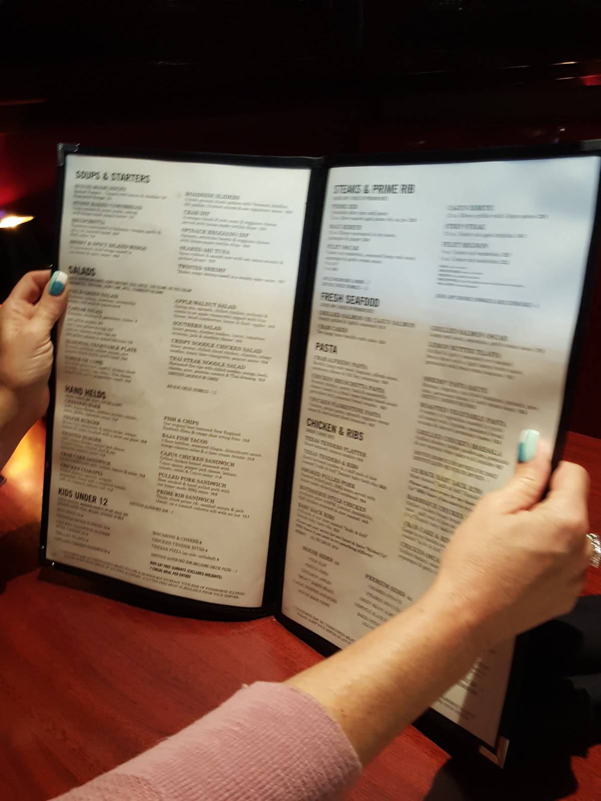 Menu at JB Dawson's Restaurant & Bar, Langhorne