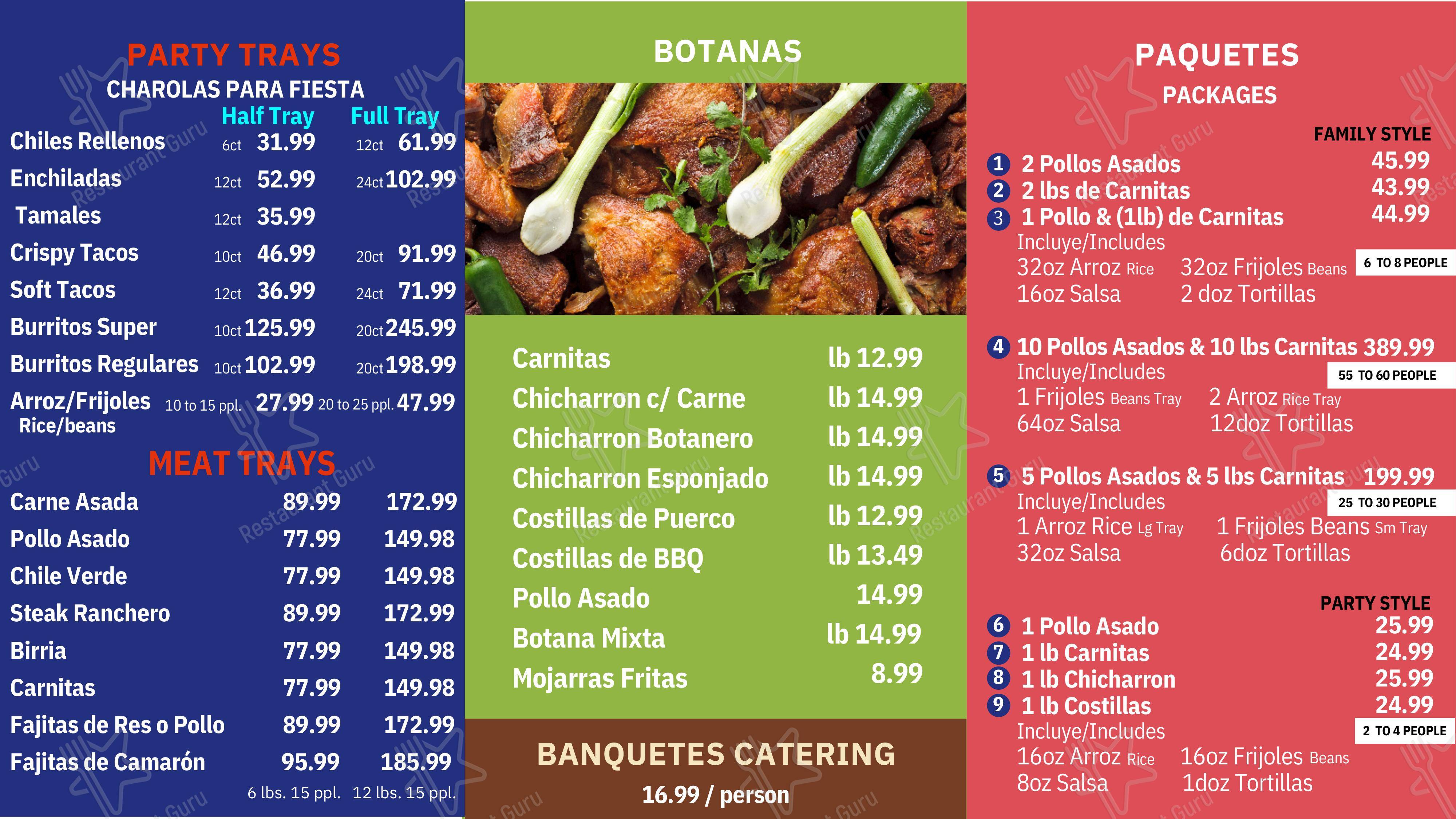 Menu at Las Montañas Supermarket pub & bar, Concord, Willow Pass Rd