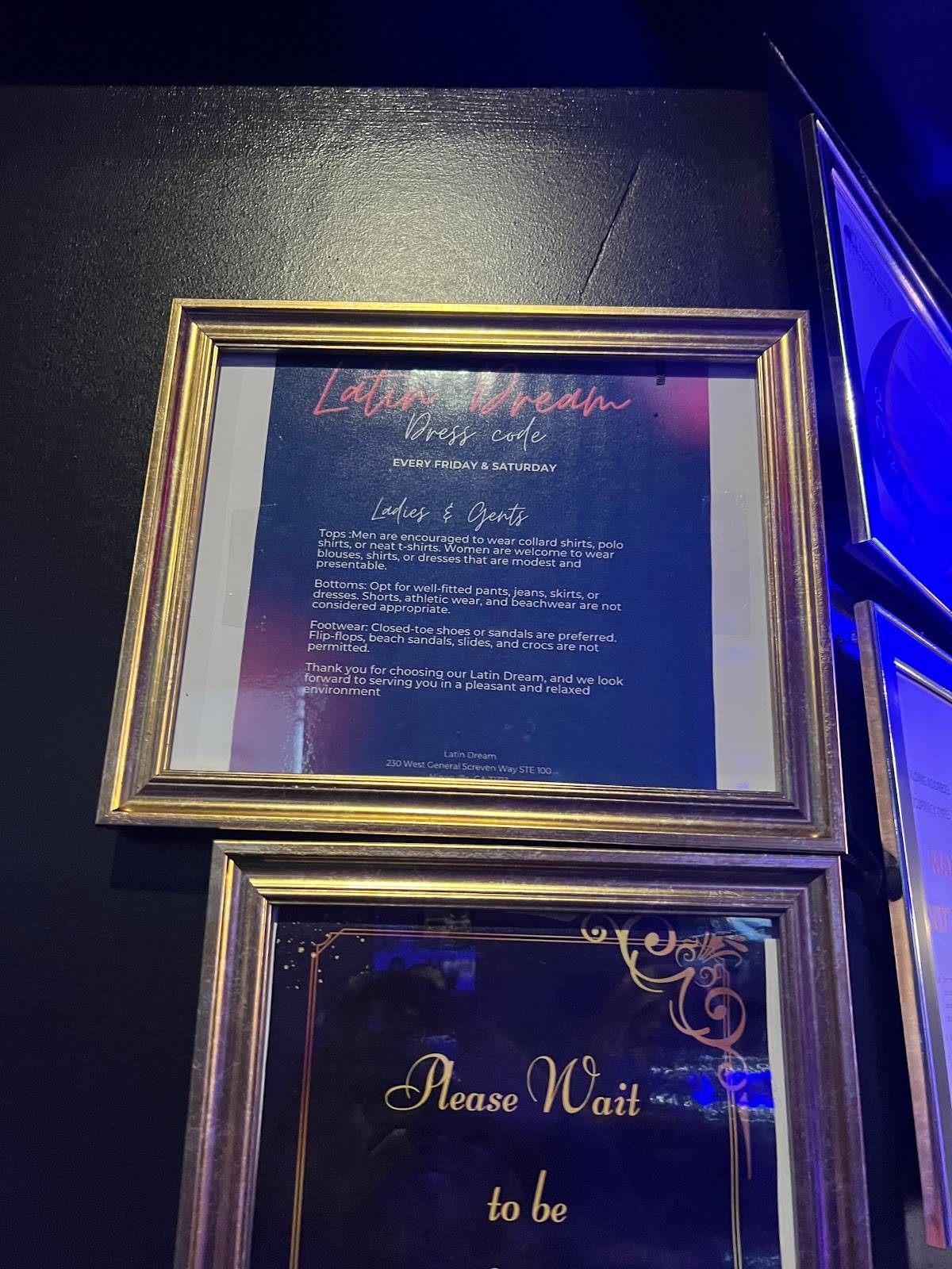 Menu at Latin Dream Restaurant, Hinesville