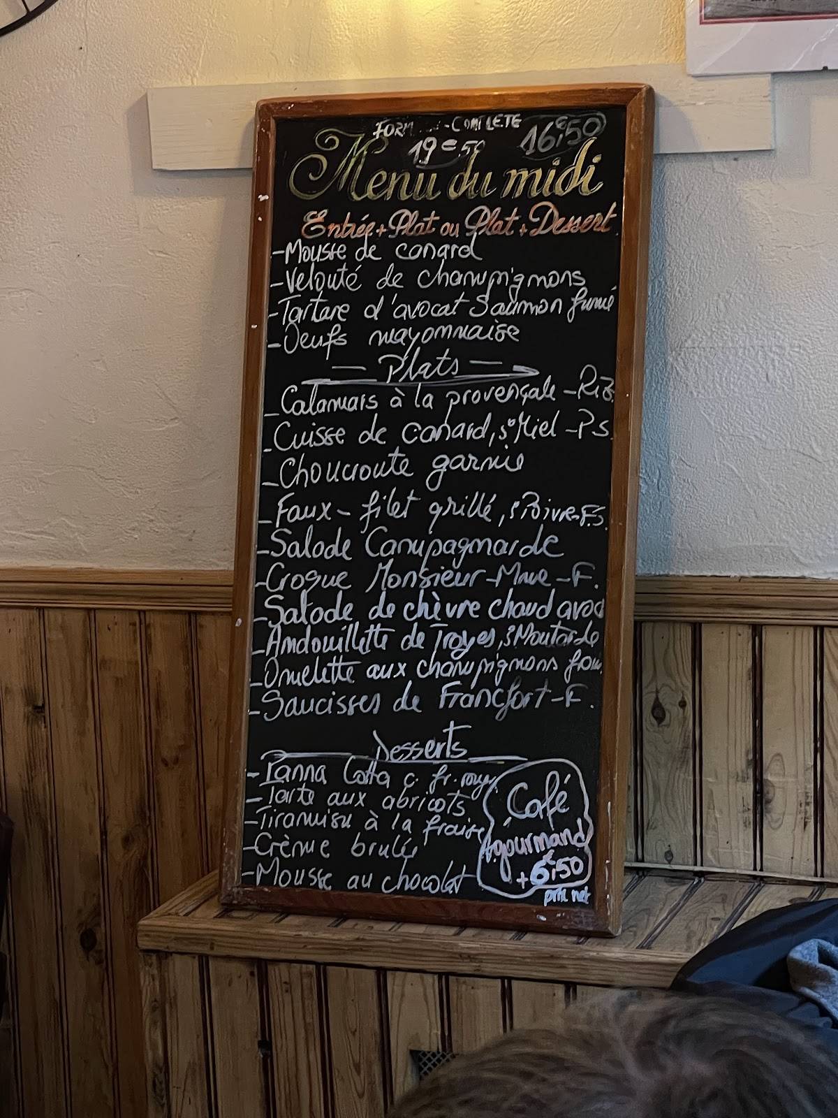 Menu au Le Marais Restaurant Paris, Paris