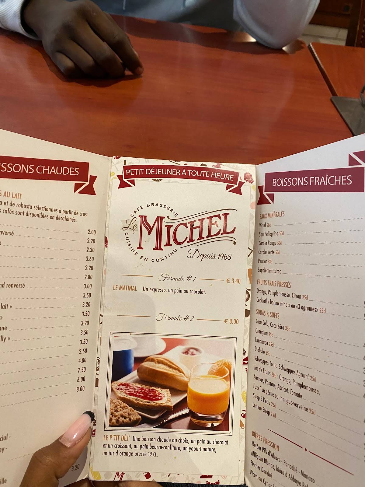 Menu at Le Michel - Café - Brasserie, Strasbourg, 20 Av. de la Marseillaise