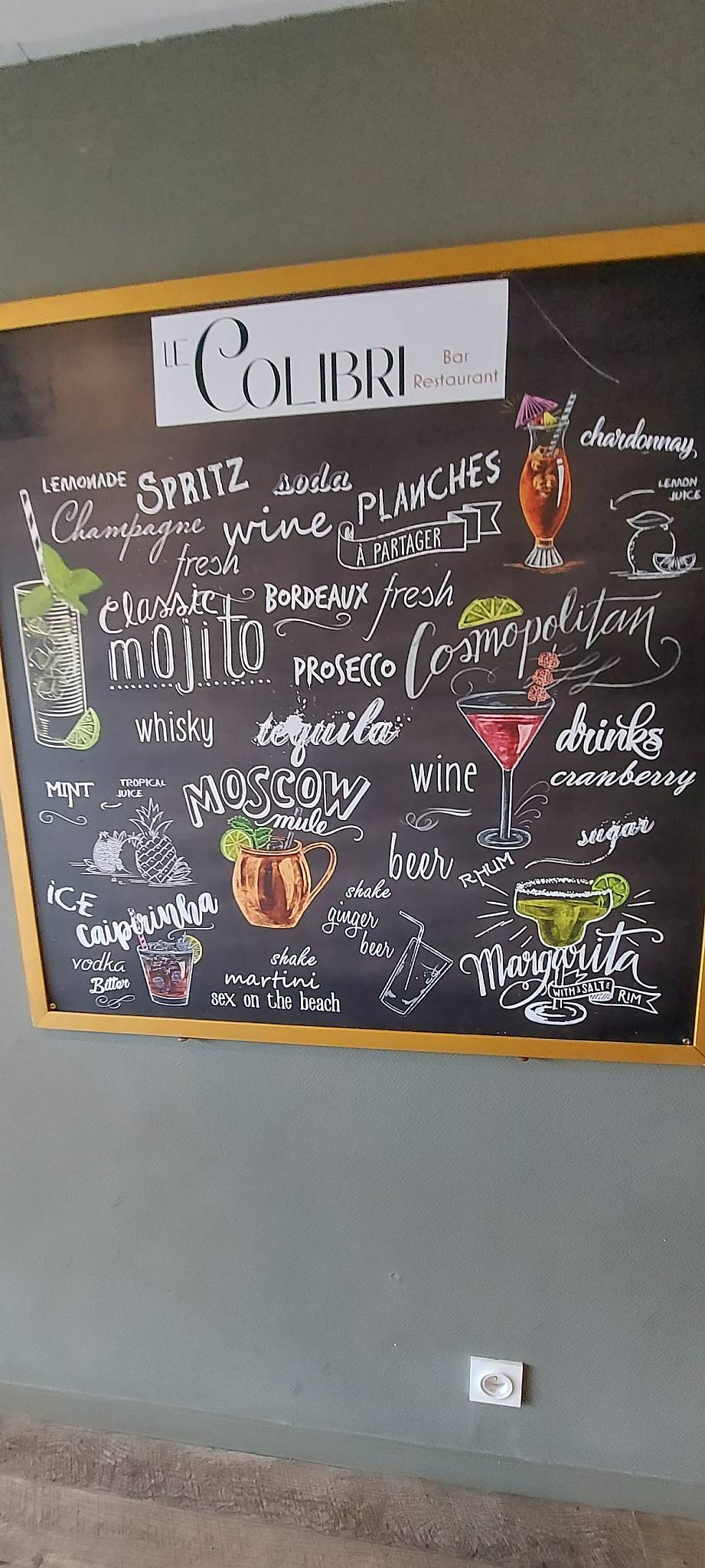 Menu au Le colibri restaurant, Rodez, Av. Victor Hugo