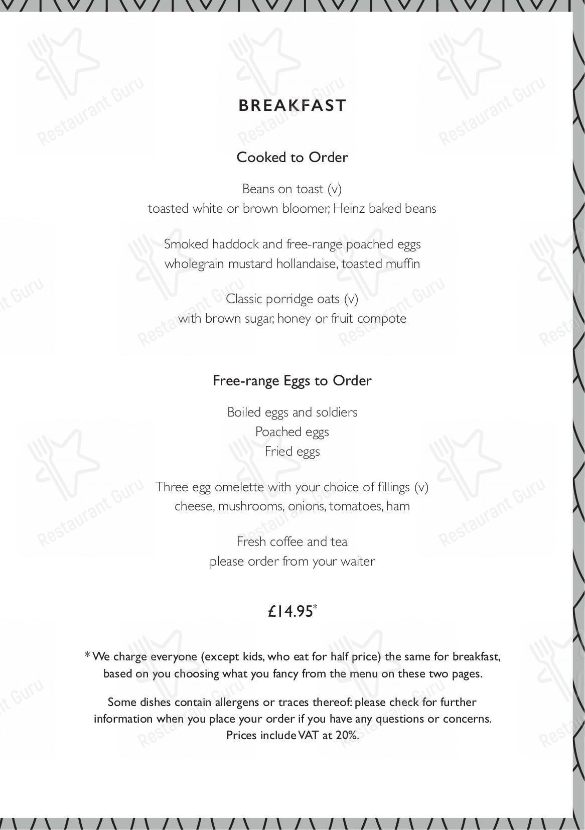 Menu at Tempus Restaurant & Bar - Met Hotel, Leeds