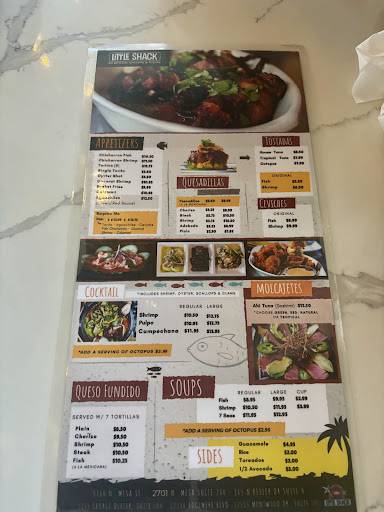 Menu at Little Shack restaurant, El Paso, George Dieter Dr Suite 104