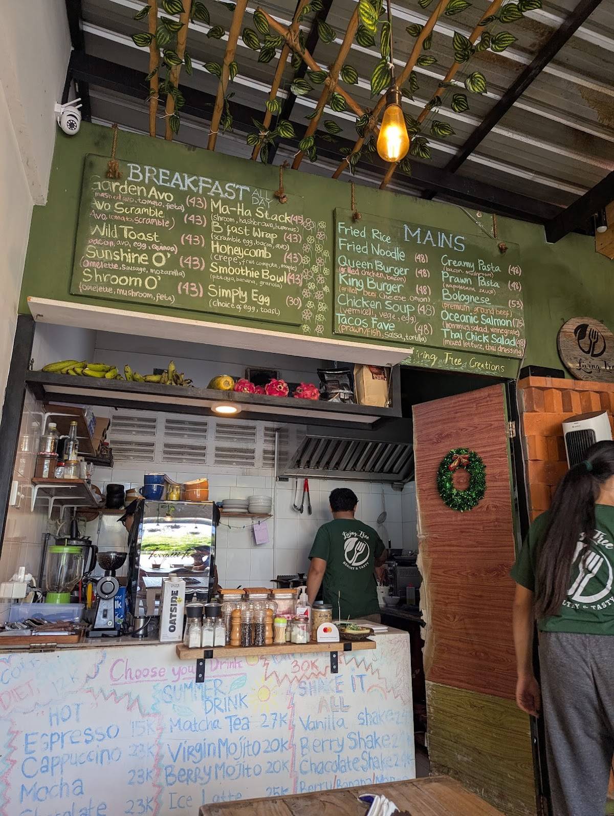 Menu at Living Tree Bali Cafe, Kuta Selatan