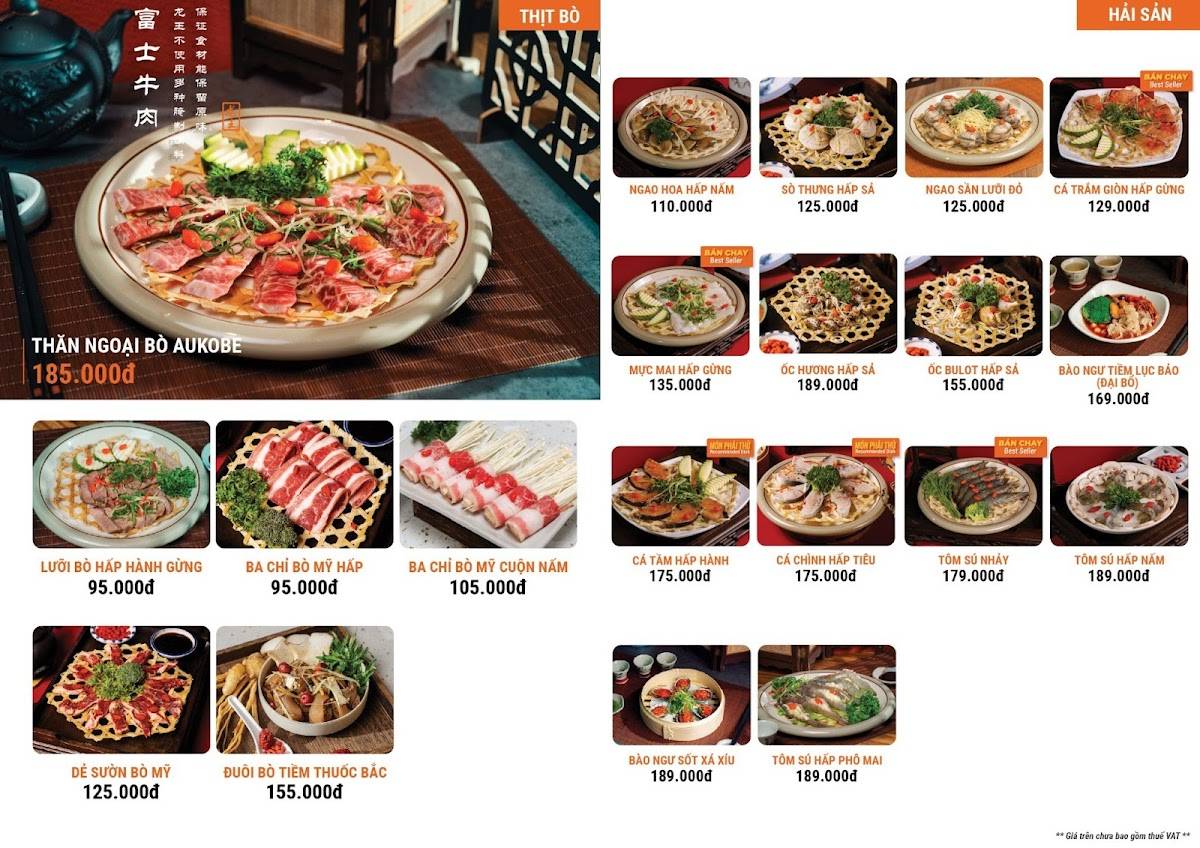 Carta del restaurante Long Wang - Lẩu Hấp Thuỷ Nhiệt Hồng Kông Grand ...
