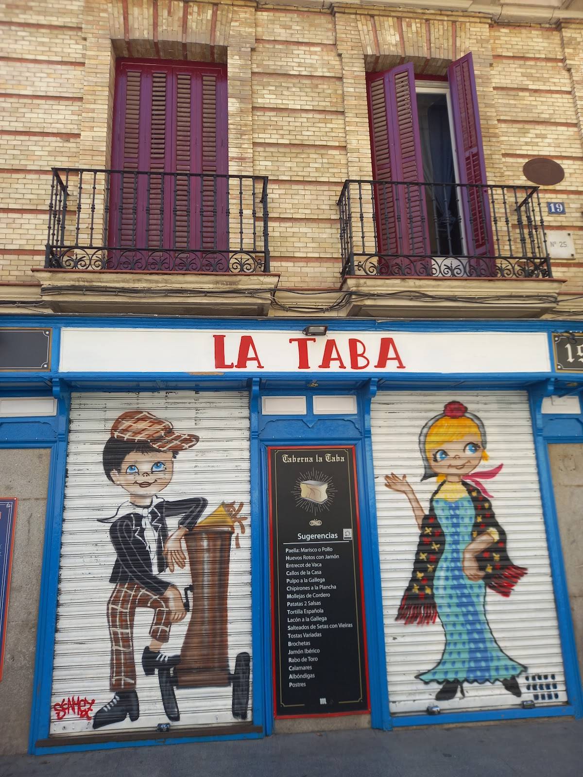 Carta de Los Secretos de Lola Restaurant, Madrid