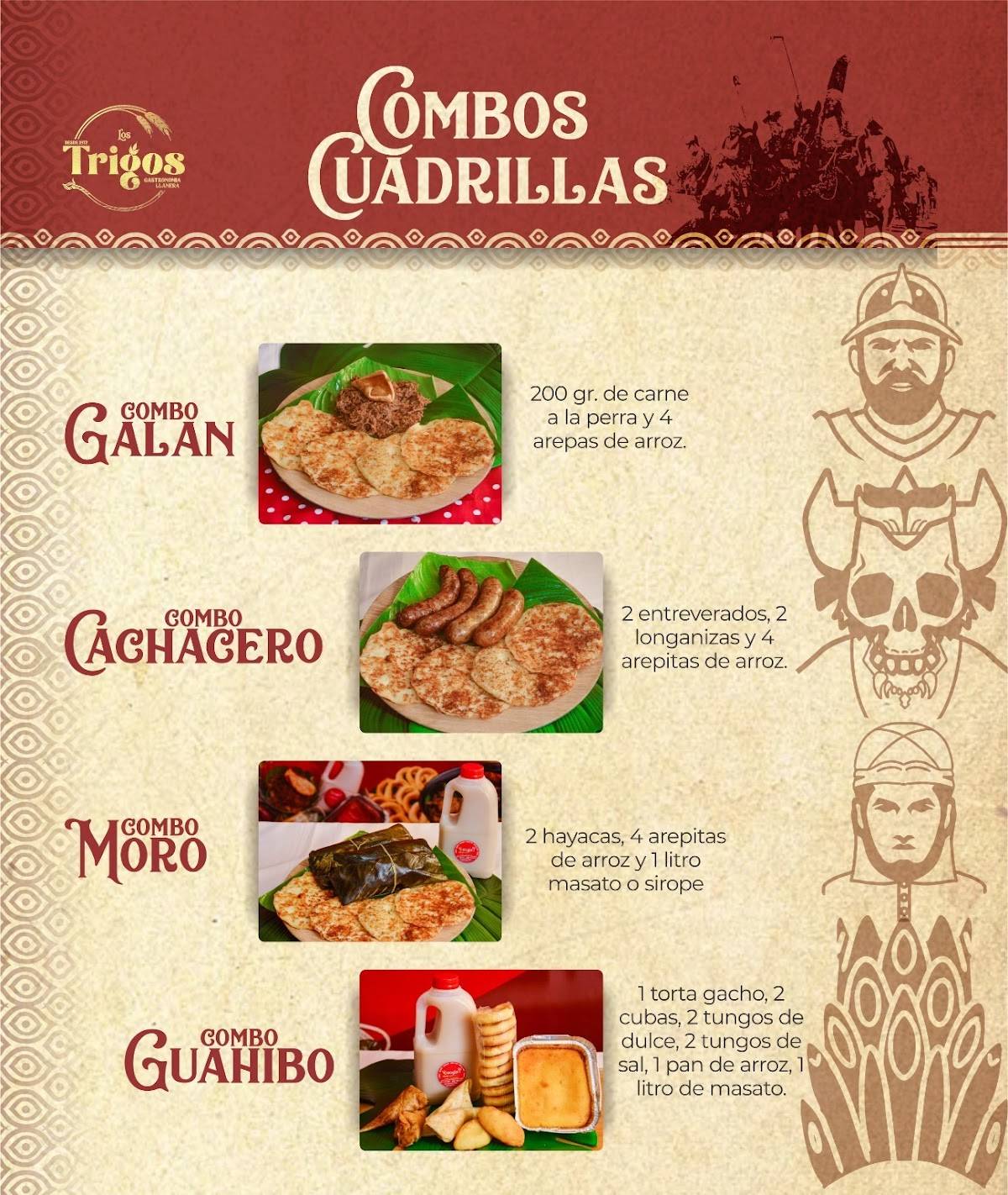 Carta del restaurante Los Trigos Gastronomía Llanera - Villavicencio ...