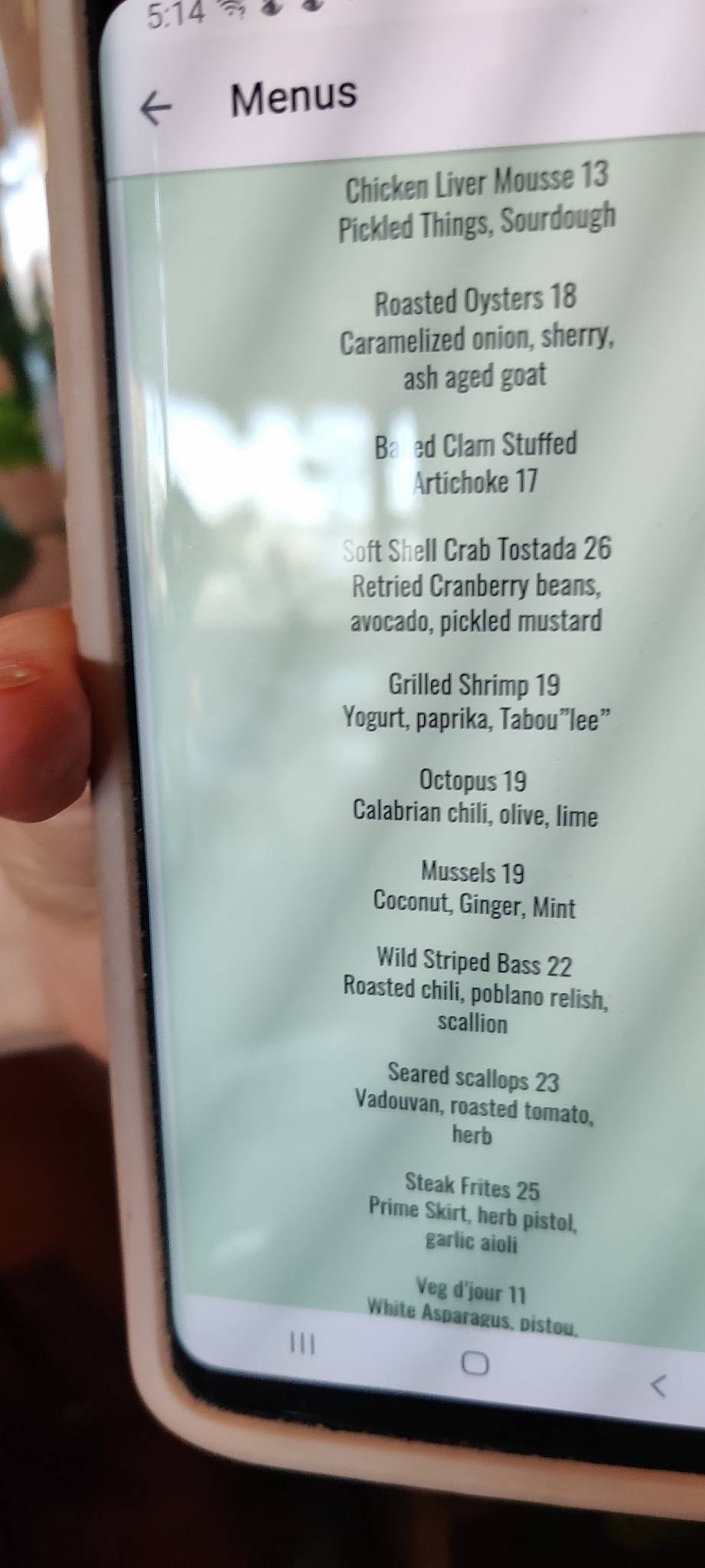 Menu at Lost And Found restaurant, Long Beach