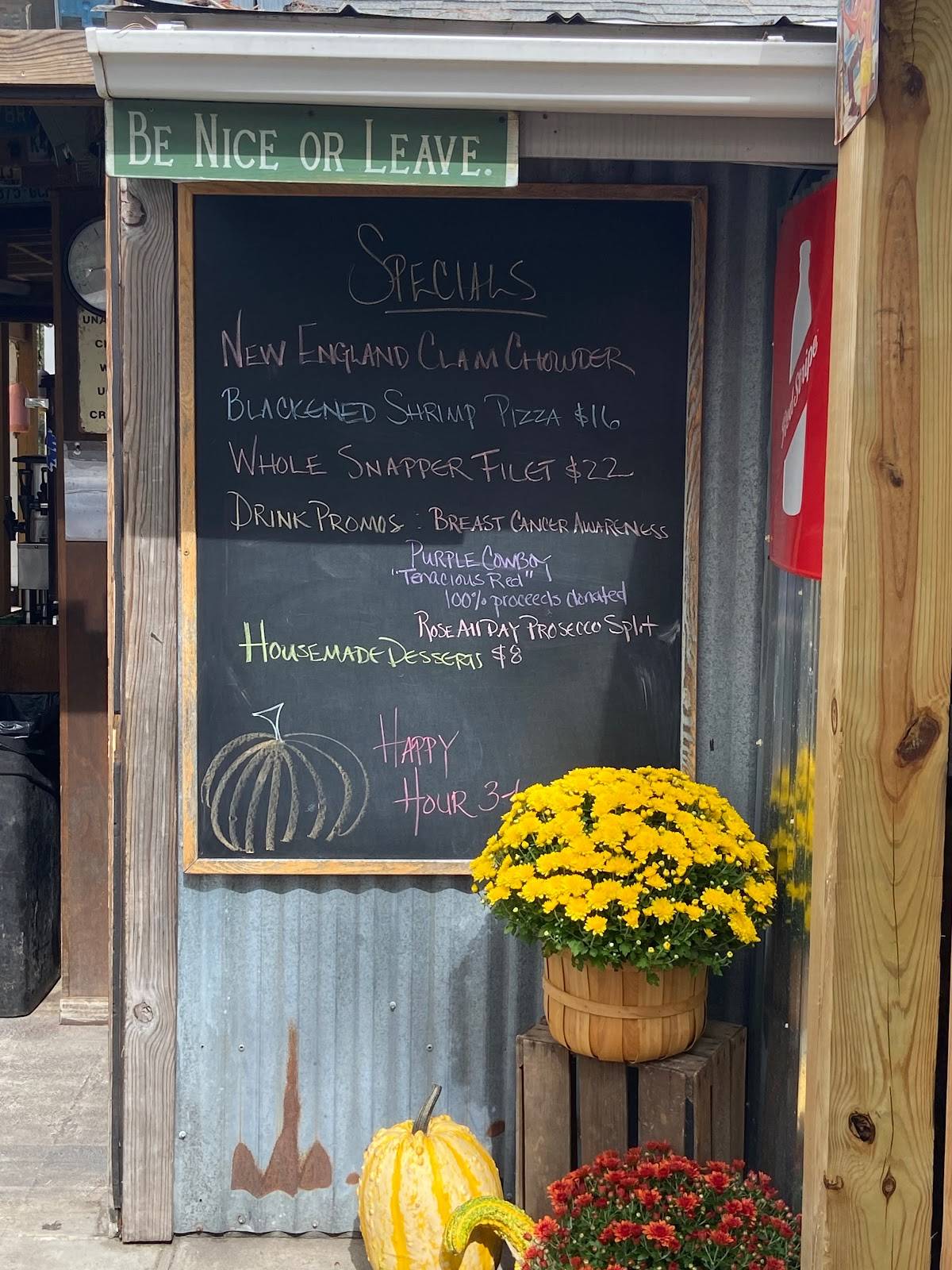 Menu at Low Country Fish Camp restaurant, Summerville