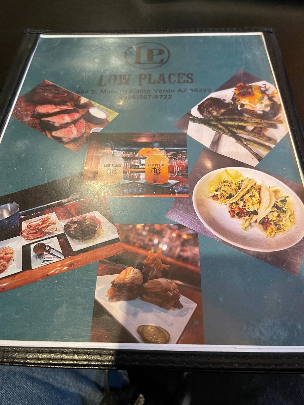 Menu at Low Places Bar and Grill, Camp Verde