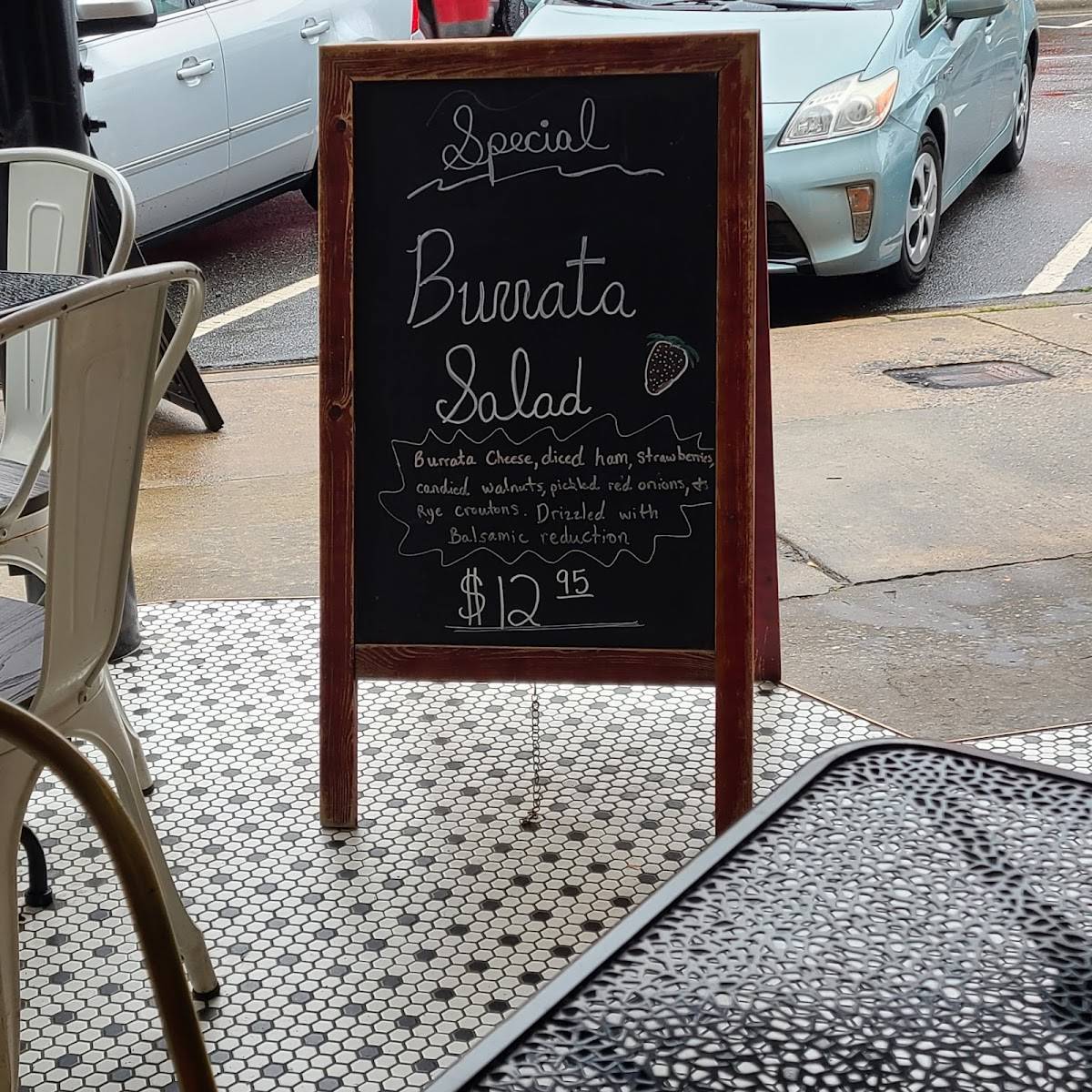 Menu at Lucy in the Rye restaurant, Sylva