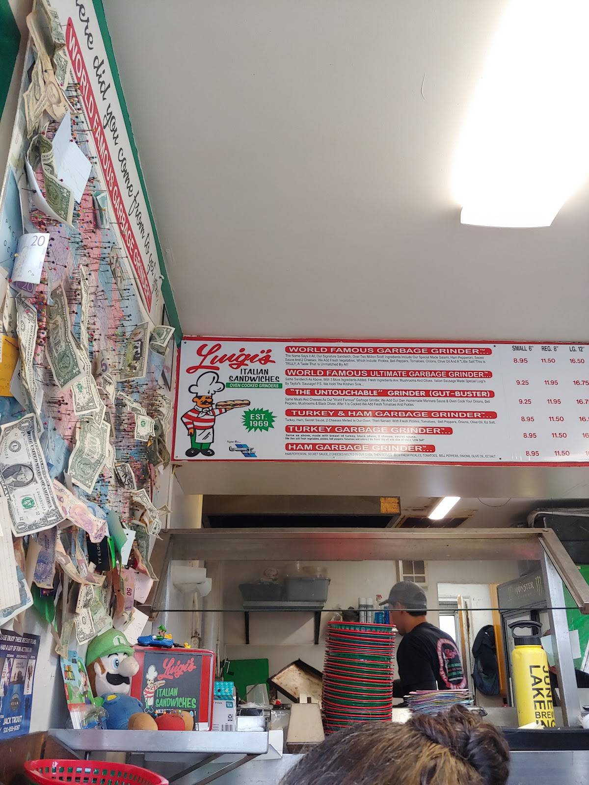 Menu at Luigi's Italian Sandwiches fast food, Medford
