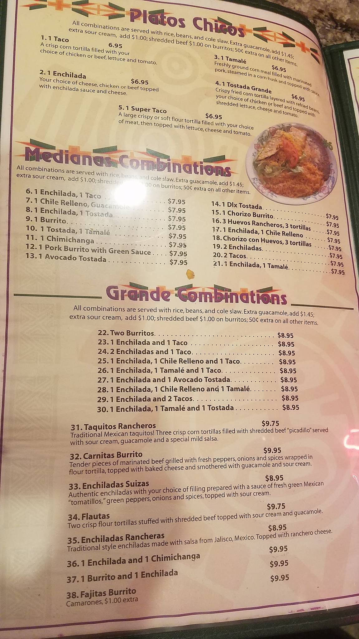 Menu at El Ranchito Family Mexican Restaurant, Lynden