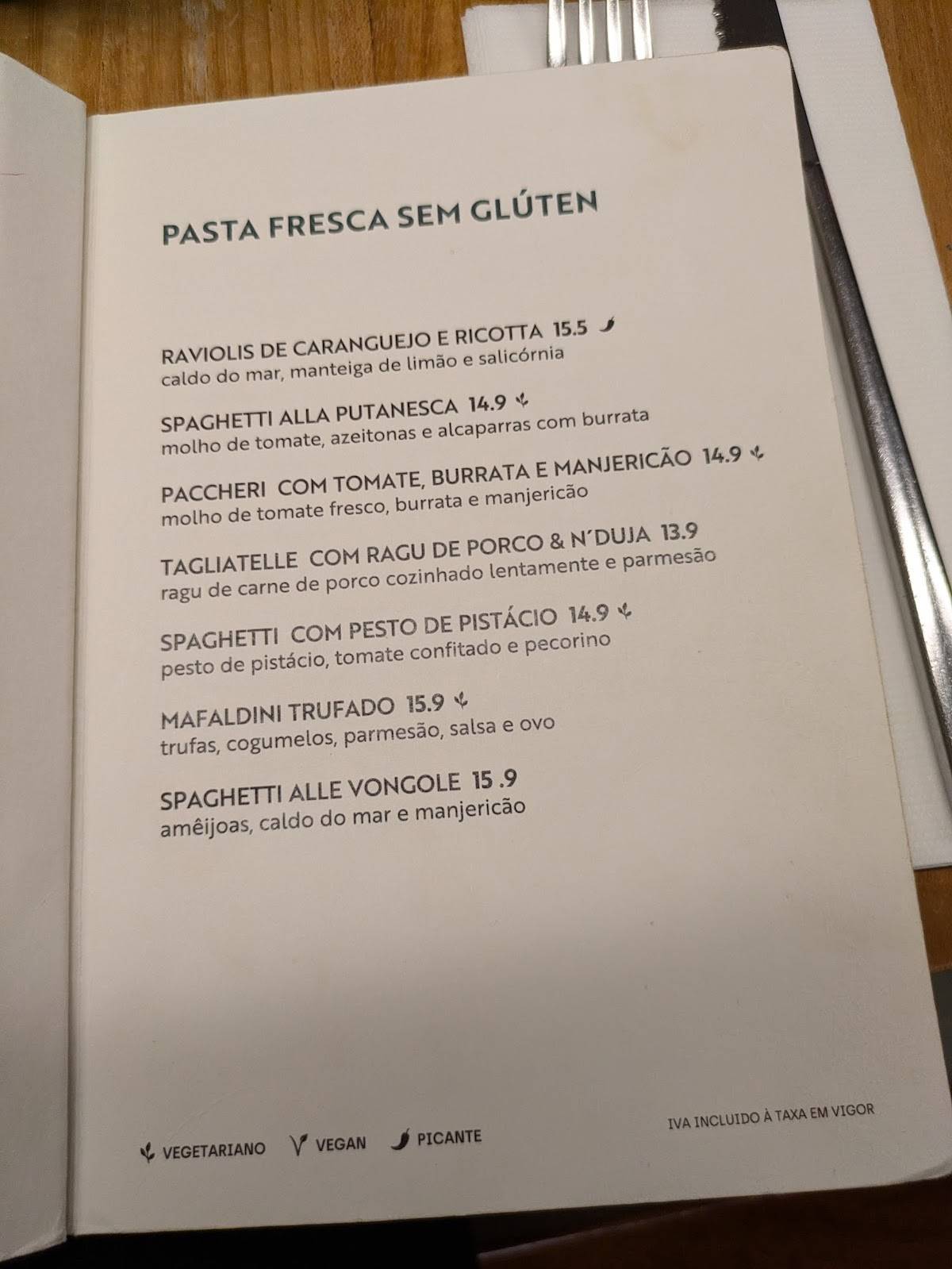 Menu em MADPIZZA Alvalade restaurante, Lisboa