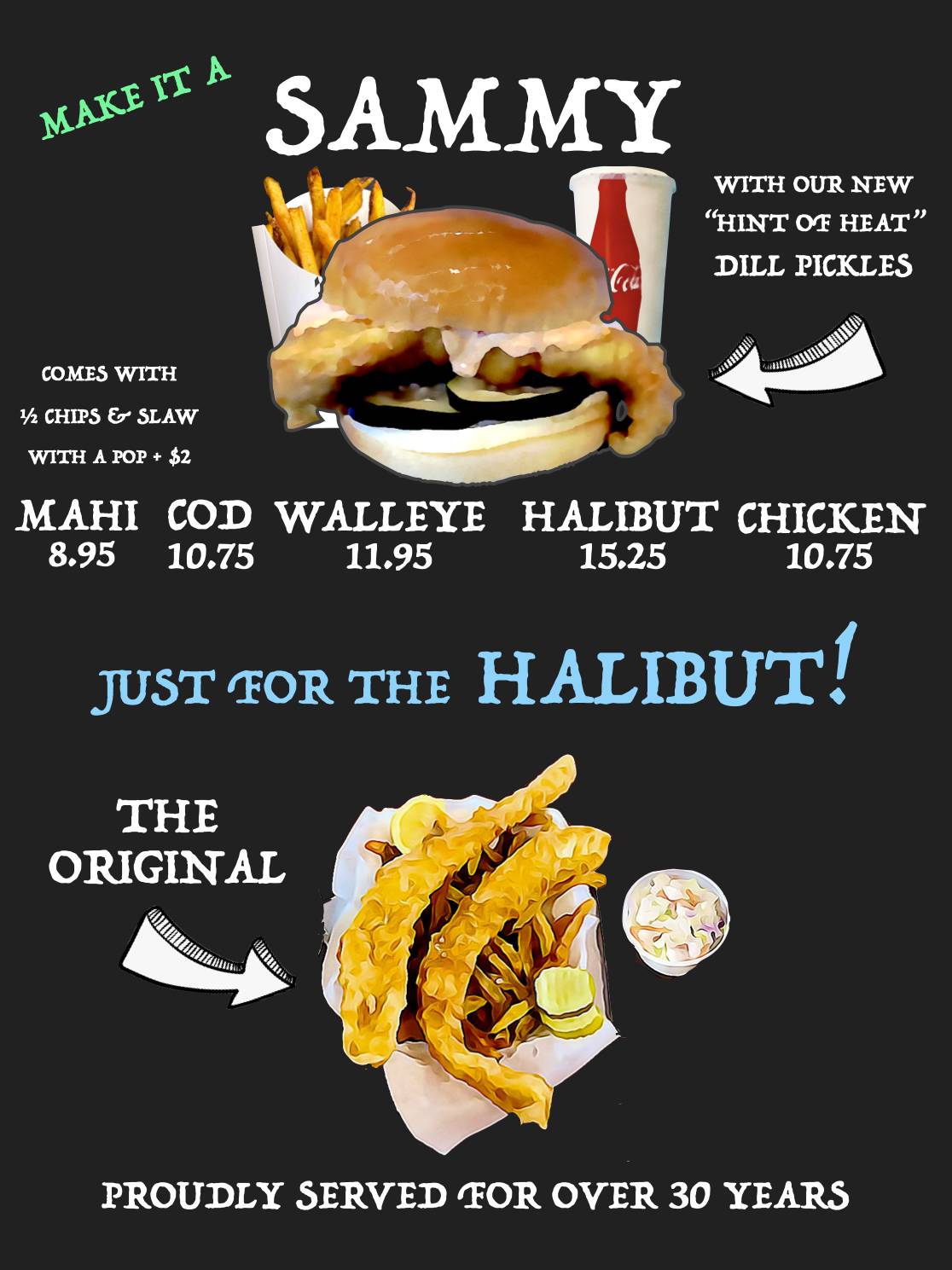 Menu at Mac's Fish / Chips / Strips restaurant, Falcon Heights ...