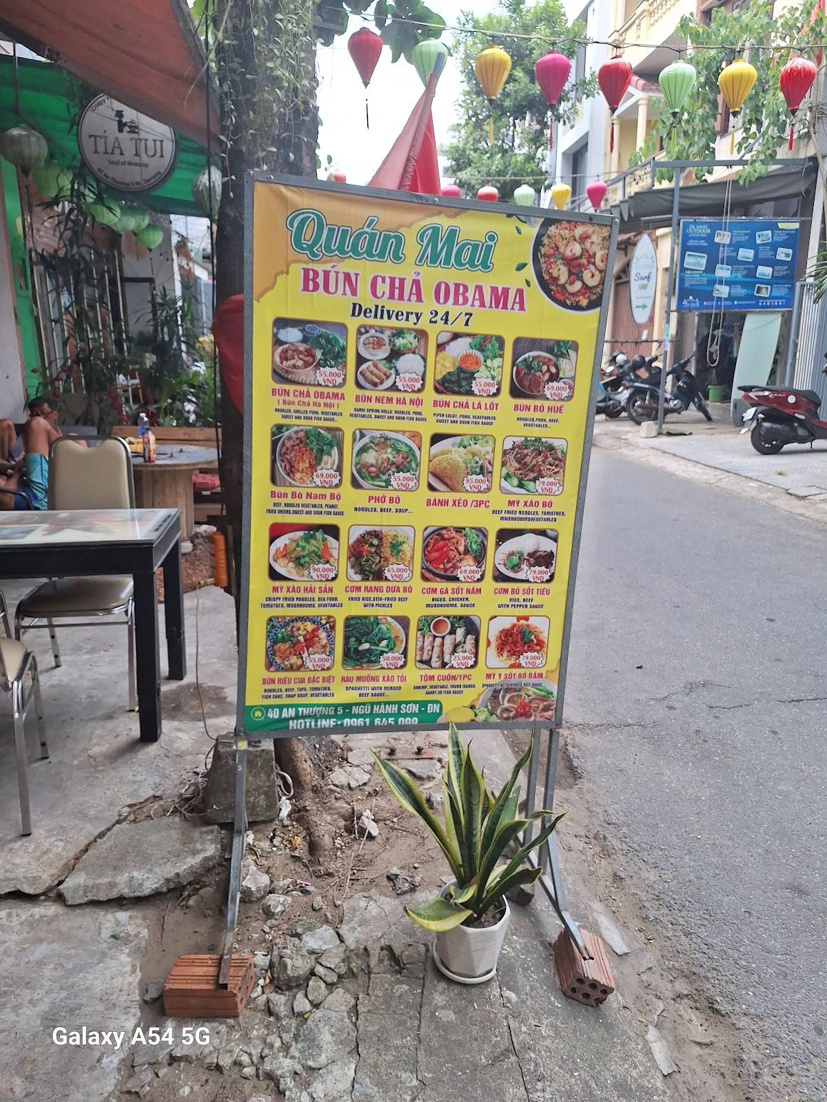 Menu at Madame Mai Restaurant, Da Nang