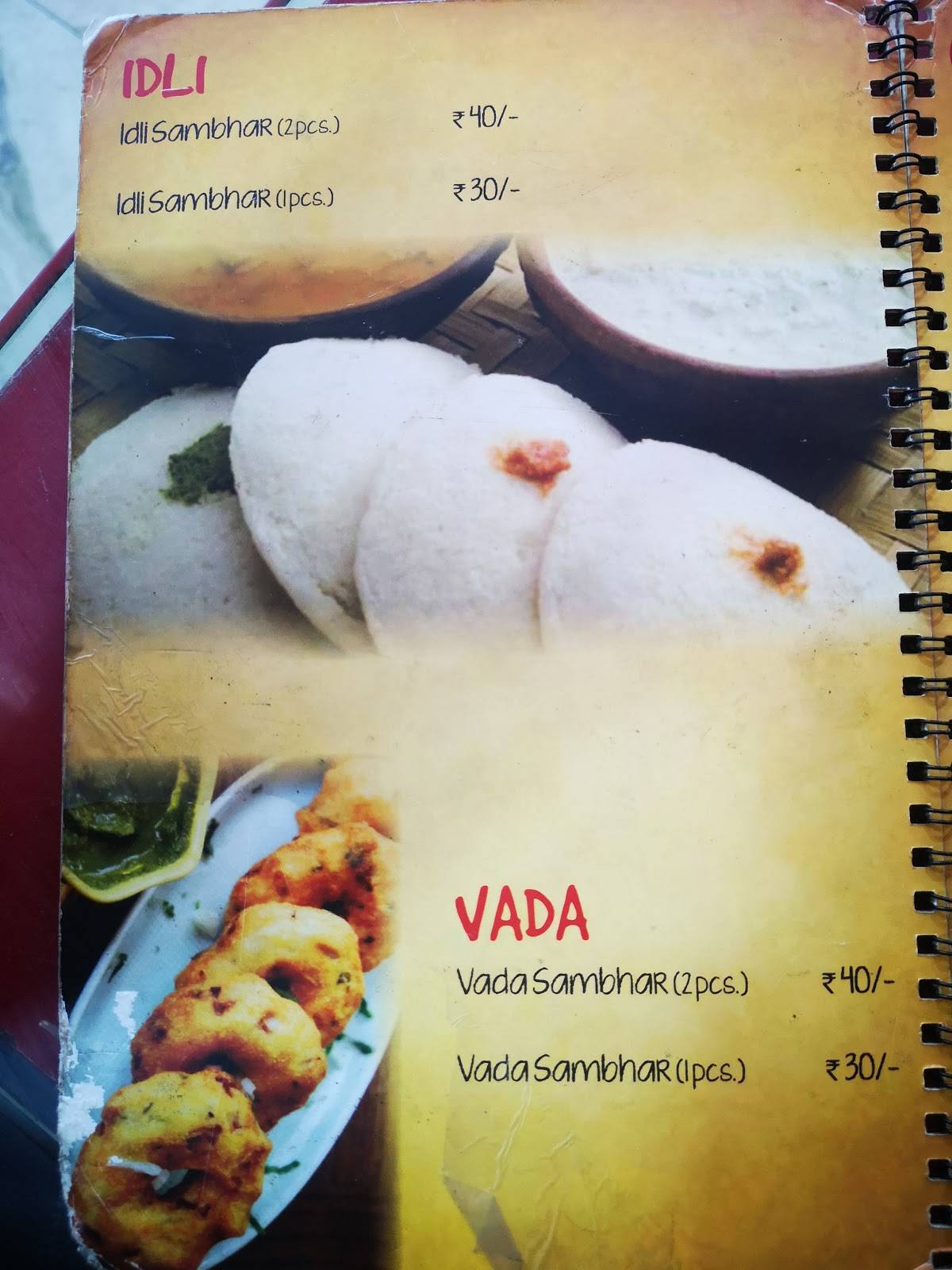 Menu at Madrasi Dosa Hut, Dehradun, 7