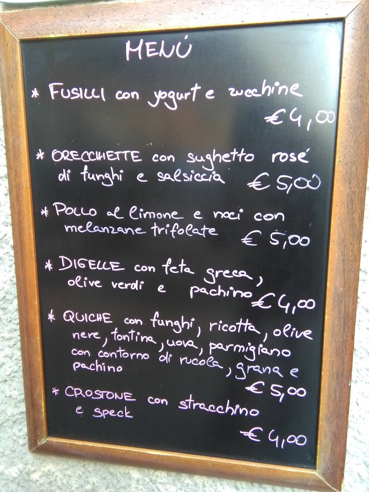 Menu da Mai Dire Mai Coffee & Food pub & bar, Foligno