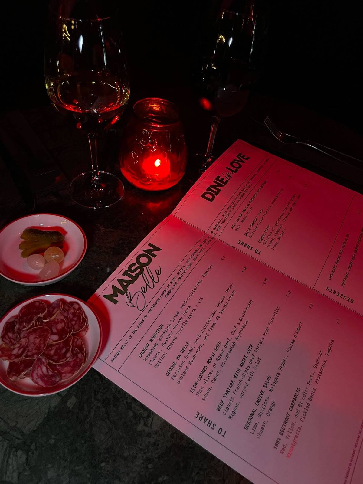 Menu em Maison BELLE pub & Bar, Lisboa