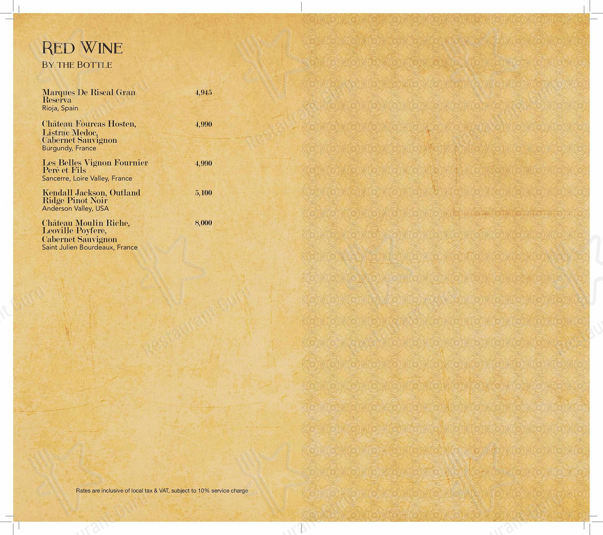 Menu at Benjarong Restaurant Dusit Thani Hotel, Makati