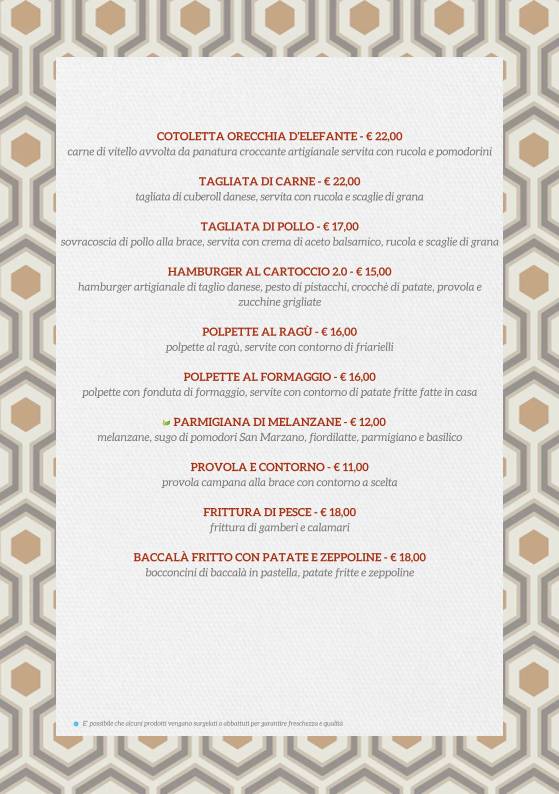 Speisekarte von Mama Eat - Roma Vaticano restaurant, ROM, Borgo Pio