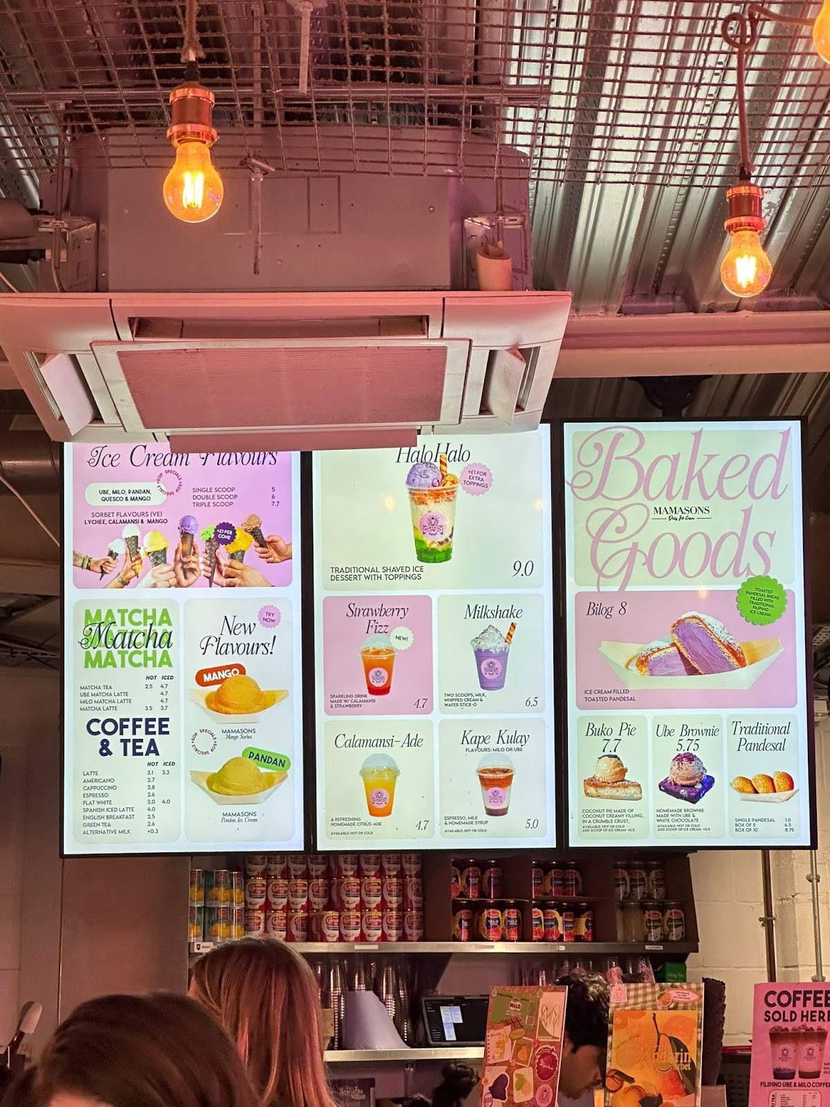 Menu at Mamasons Dirty Ice Cream desserts, London, 32 Newport Ct