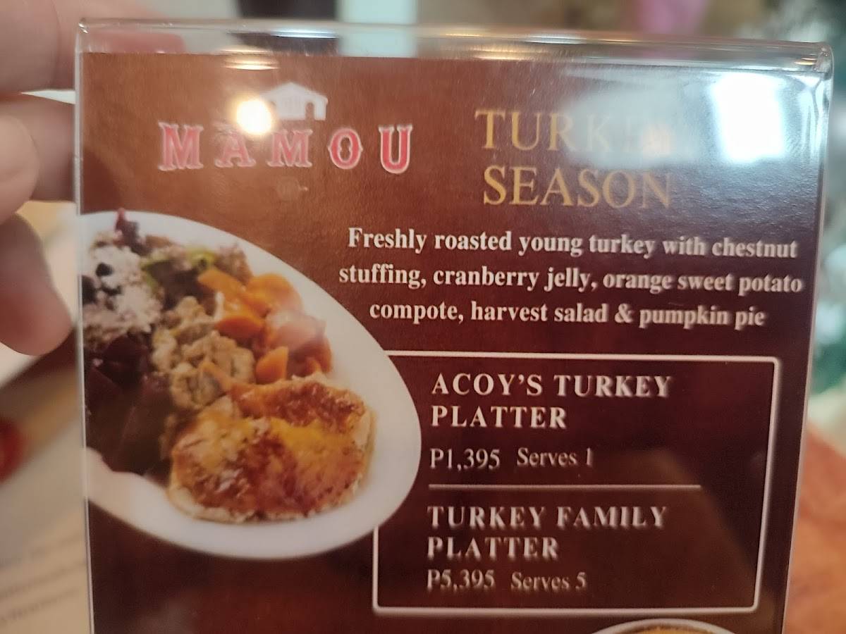 Menu at Mamou - A Home Kitchen steakhouse, Taguig, One Serendra