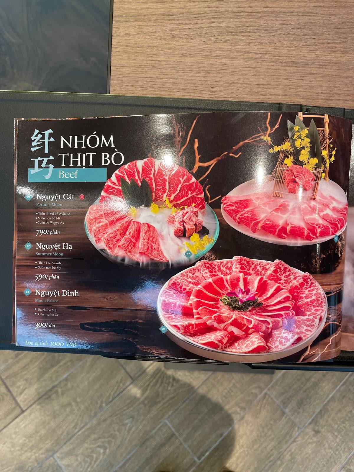 Menu at Man Tang Guo The Loop Xuân Thủy restaurant, Hanoi