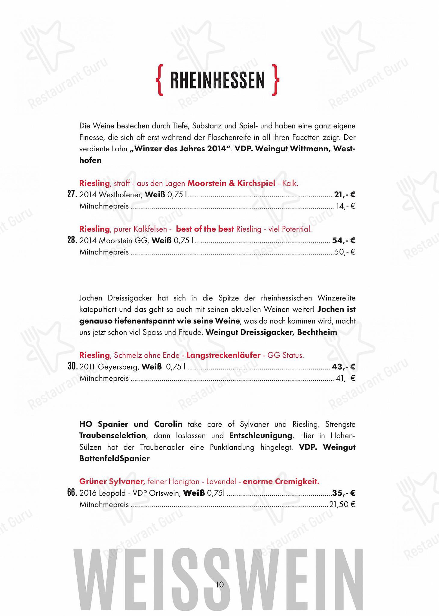 Speisekarte von Männermetzger steakhaus, Heinsberg