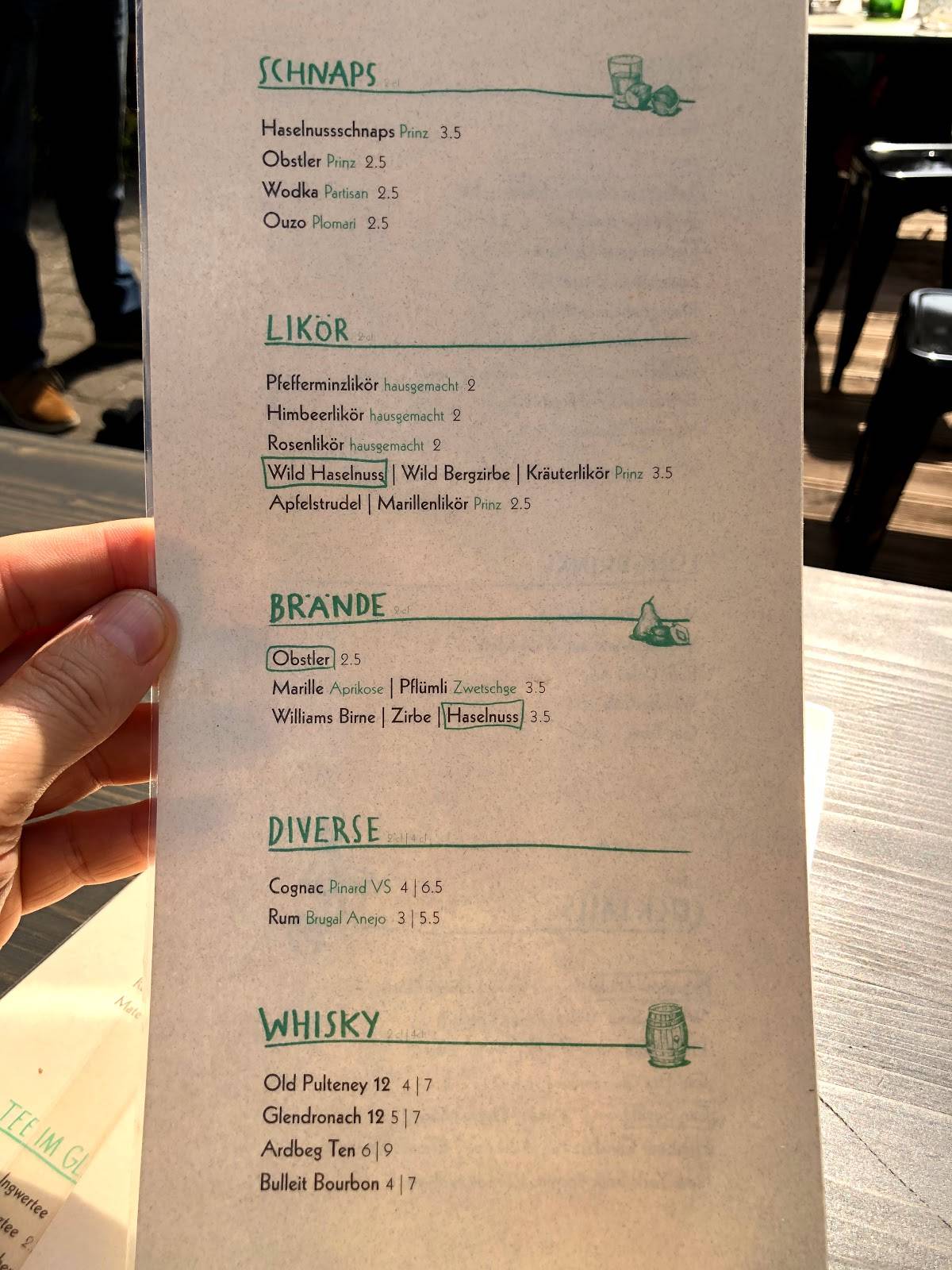 Speisekarte von Café Rost restaurant, Mannheim