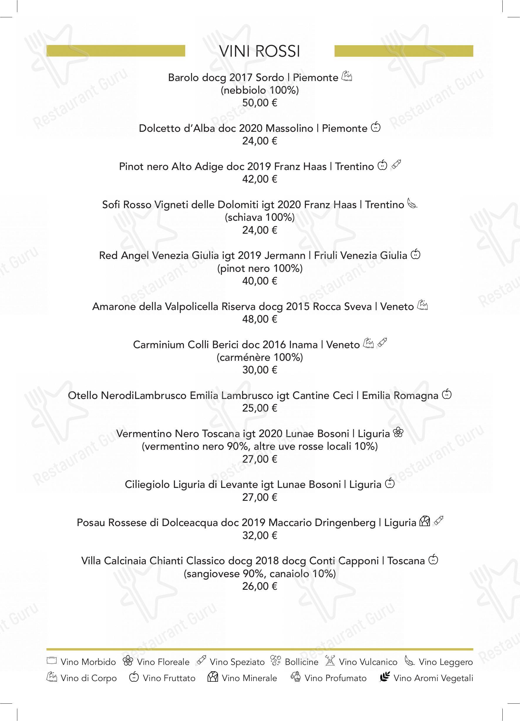 Menu da Marèe ristorante, Firenze, Via San Biagio A Petriolo 2