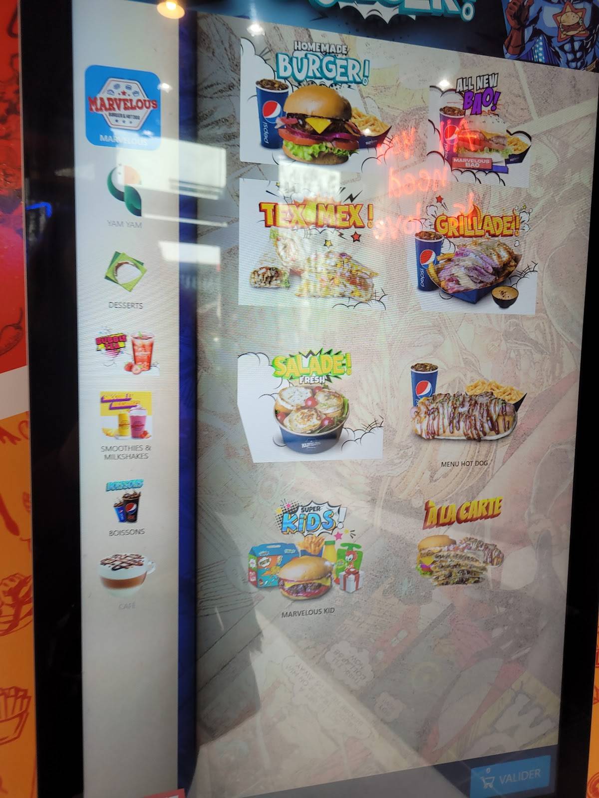 Menu at Marvelous Burger & Hot Dog restaurant, Moulins-lès-Metz
