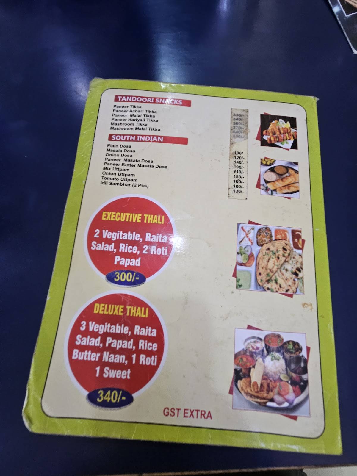 Menu at Mashoor choti wala restaurants, Meerut