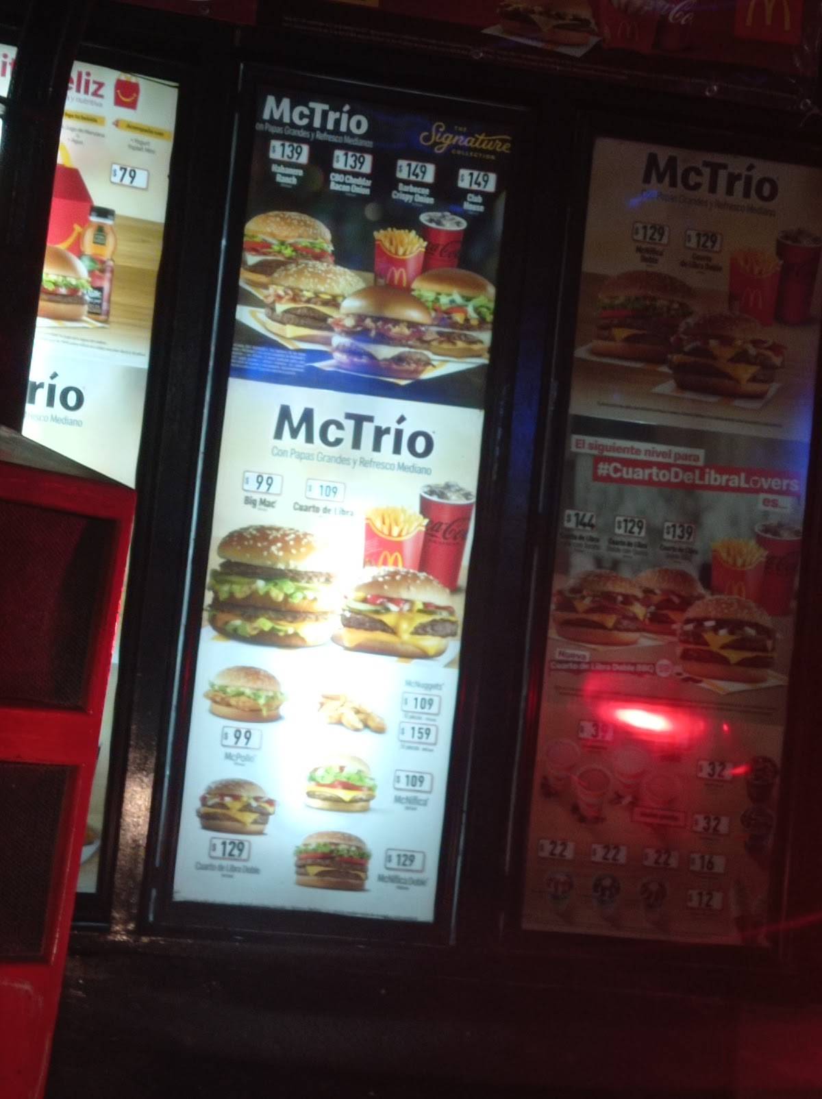 Carta del restaurante McDonald's Plaza Fiesta, Matamoros, Centro ...