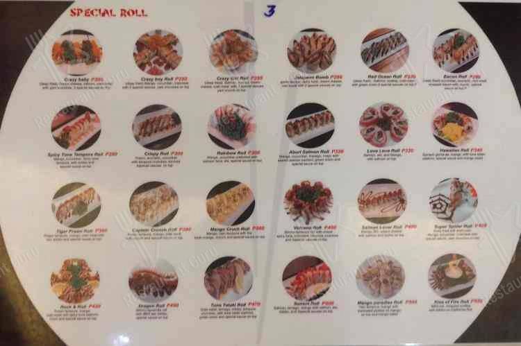 Carta del restaurante MEGA SUSHI IZAKAYA & KOREAN B.B.Q, Manila