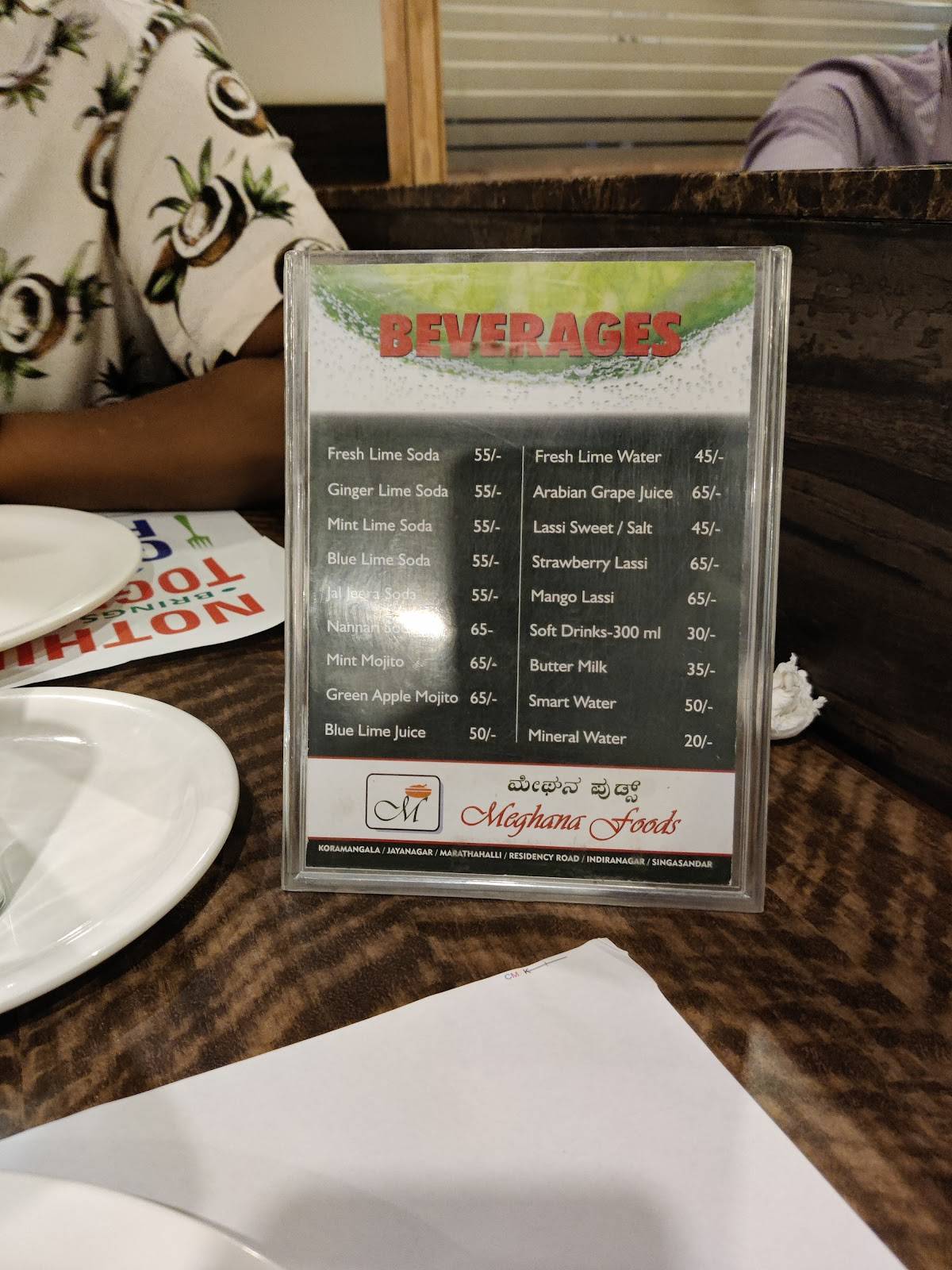 Menu at Meghana Foods - Indiranagara, Bengaluru, 544