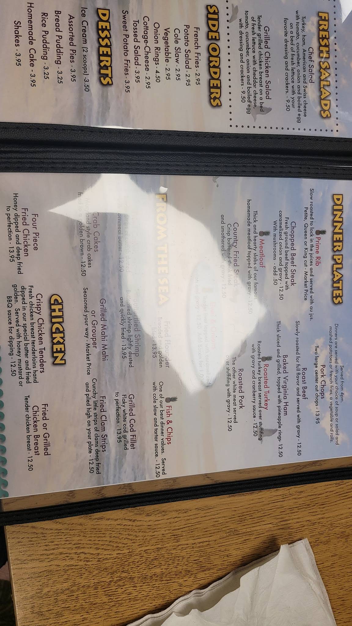 Menu at That Little Restaurant, Melbourne