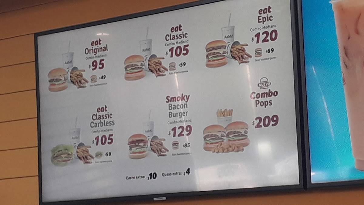 Carta del restaurante Eat Burgers, Mexicali, C. Novena 1540