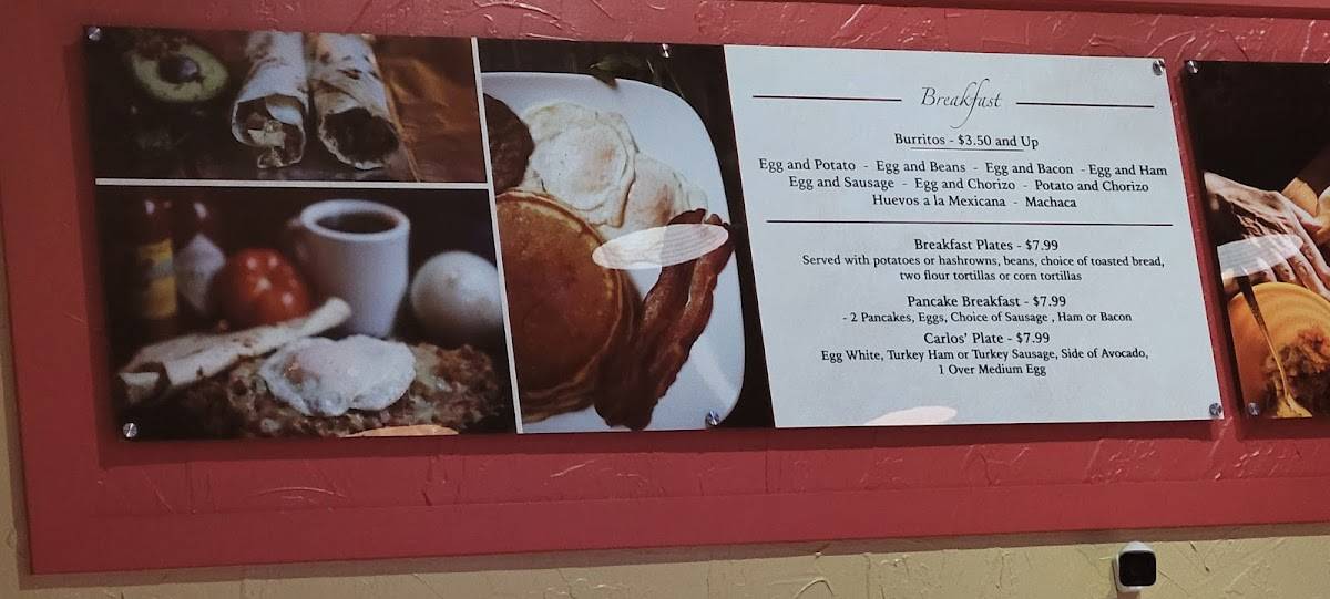 Menu at Garely's Mexican Restaurant Midland, Midland
