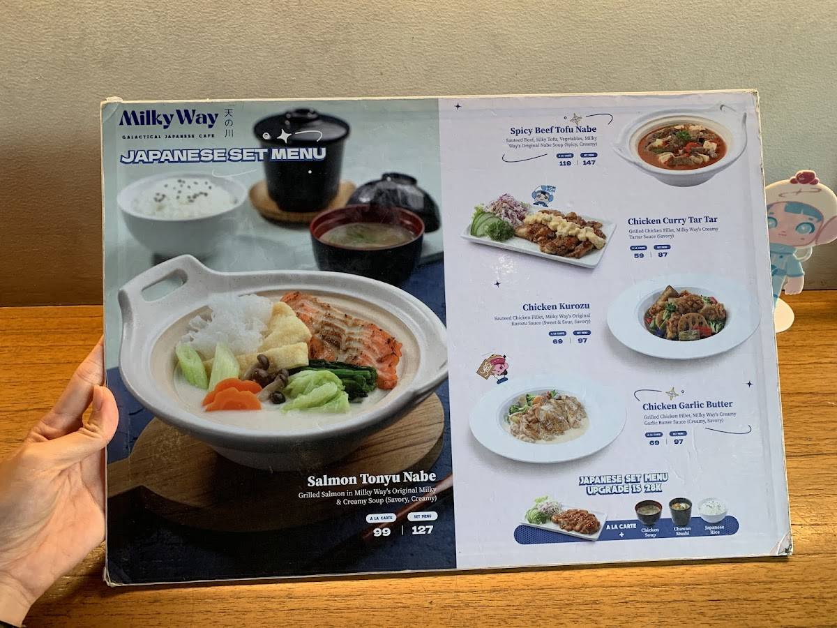 Menu at Milky Way Cafe Lippo Mall Puri, West Jakarta