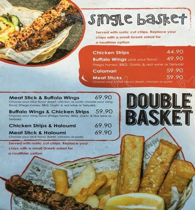 Menu at Mimmos Braamfontein restaurant, Johannesburg, 50 Biccard St