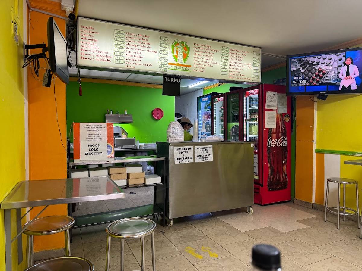 Carta del restaurante Molinitos, Itagüí