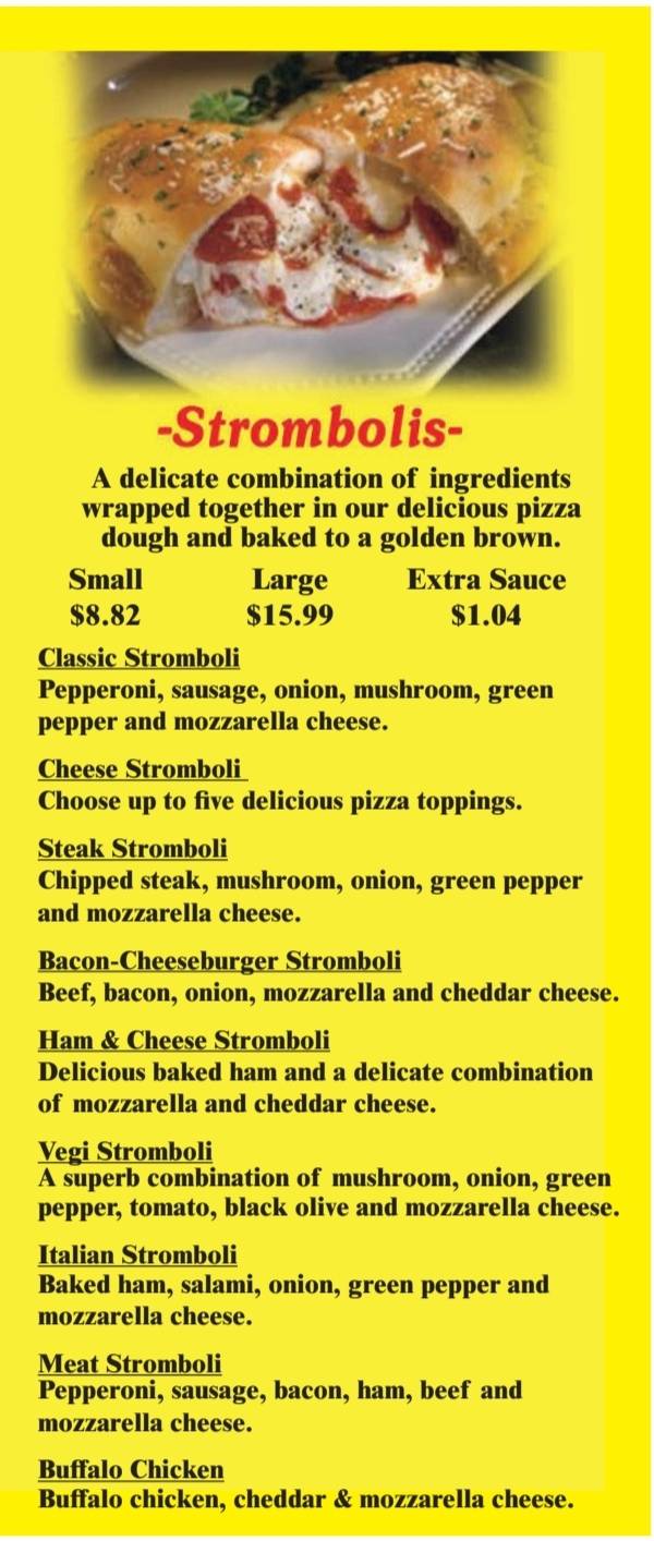 Menu at Momma Jo's Pizza pizzeria, Somerset