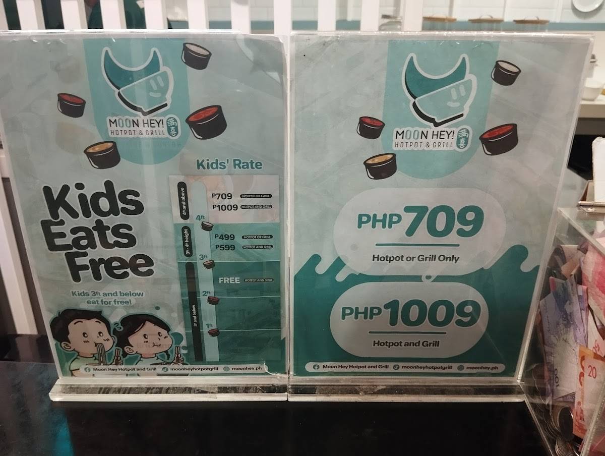 Carta del restaurante Moon Hey Hotpot and Grill Quezon City, Ciudad Quezon