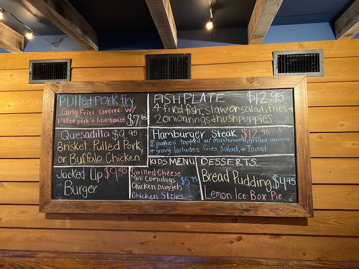Menu at Moo's Barn and Grill, Natchez