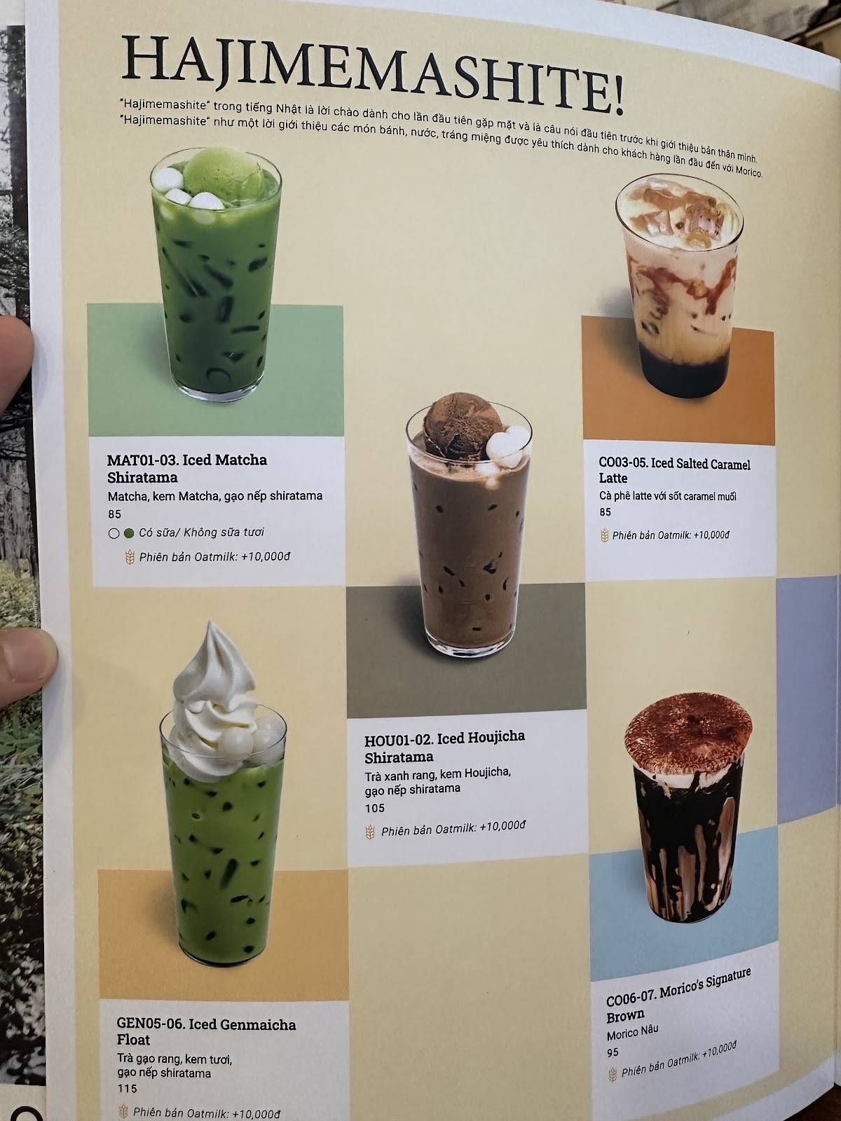 Menu at Morico Saigon Pearl restaurant, Ho Chi Minh City, 92 Đ. Nguyễn ...