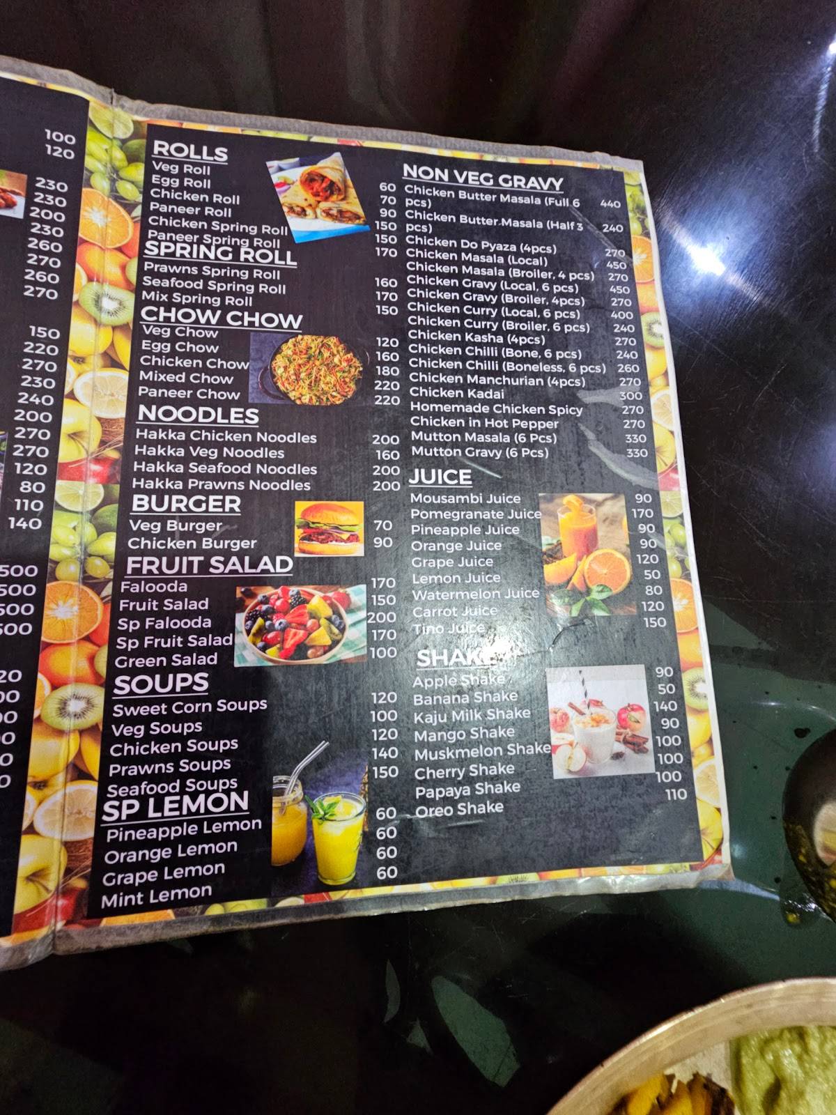 Menu at NARU BAR RESTAURANT, Morigaon