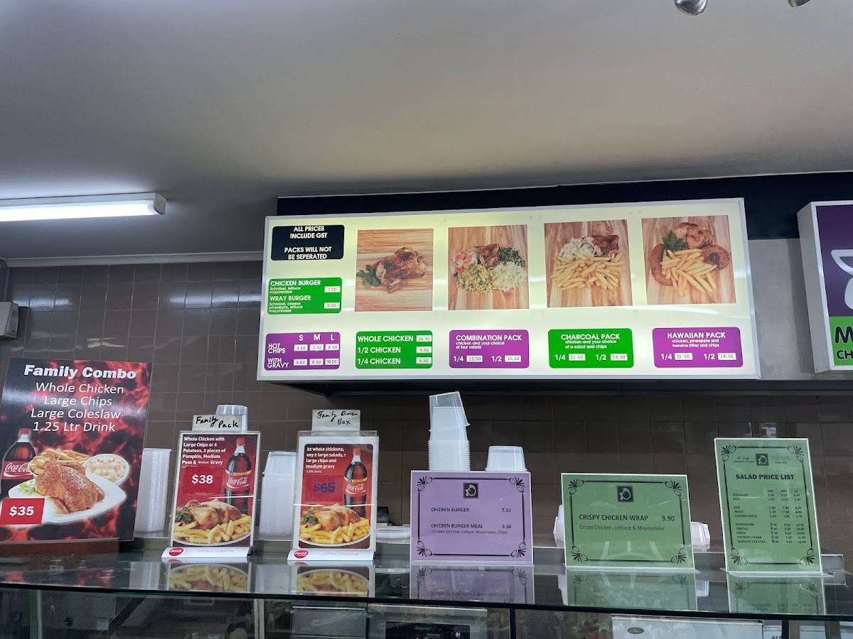 Menu at Charcoal Chicken restaurant, Mount Evelyn, 29 Wray Cres