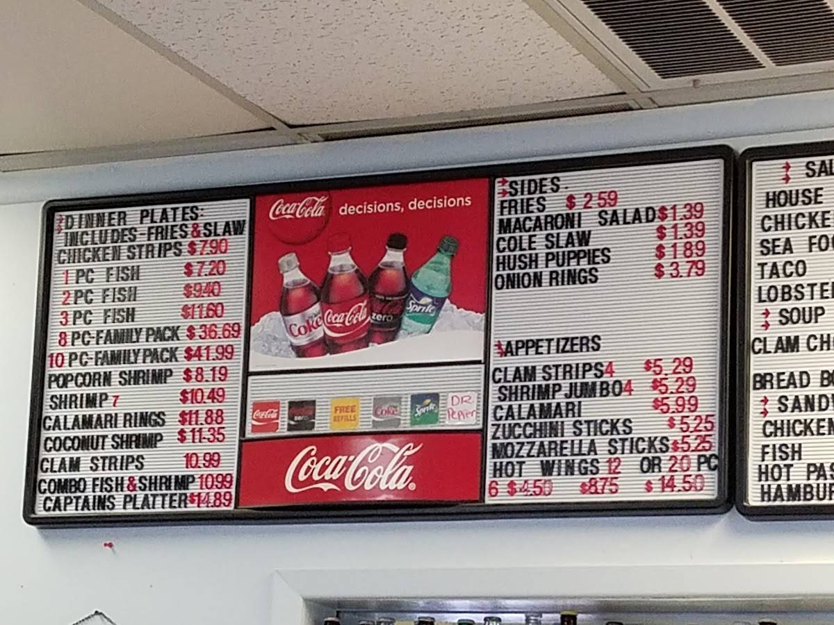 Menu at Mr Fish Fish & Chips restaurant, Yuma